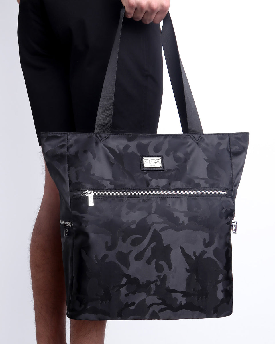 BLACK CAMO - Poolside Tote Bag Foldable/Portable | DC2 – BANG!® Miami