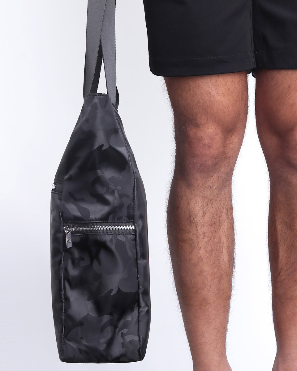 BLACK CAMO - Poolside Tote Bag Foldable/Portable | DC2 – BANG!® Miami