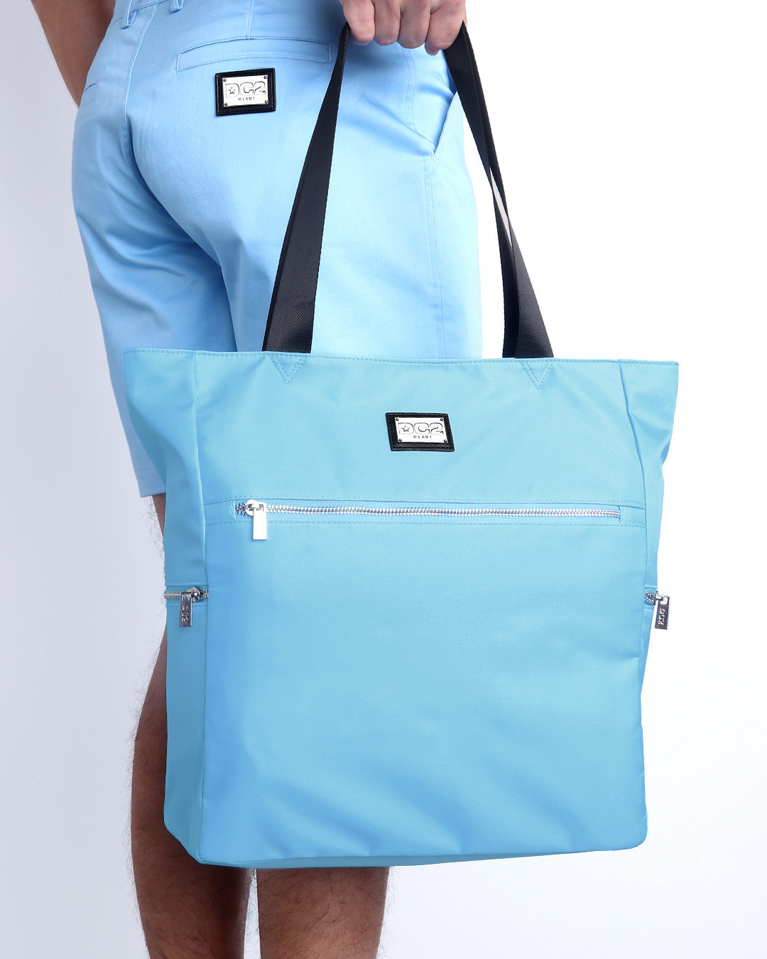 COASTAL BLUE - Poolside Tote Bag Foldable/Portable | DC2 – BANG!® Miami